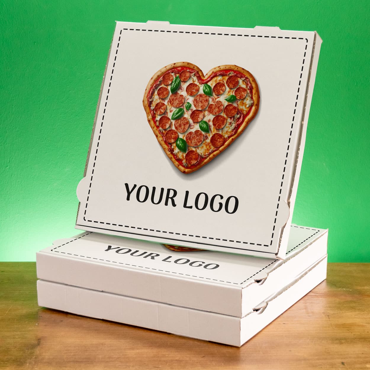 Pizzakarton personalisiert mit Logo ab 1 Stk. für Hobbybäcker